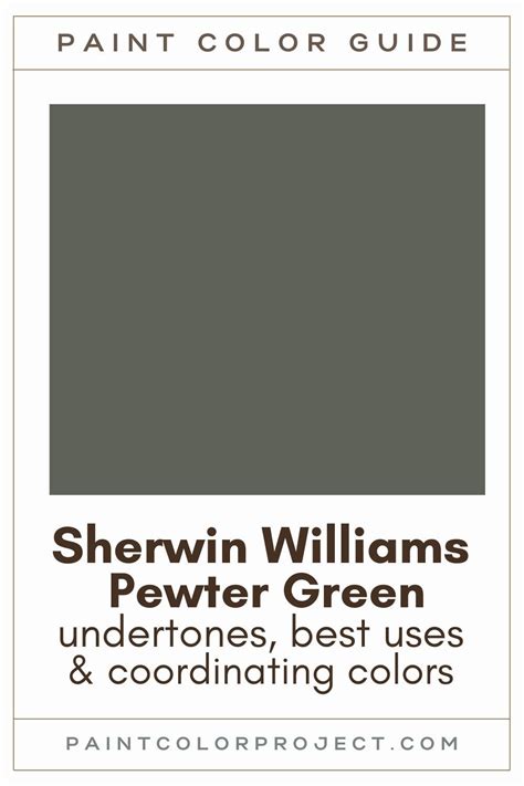 Sherwin Williams Pewter Green Color Guide