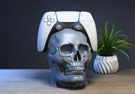 Skull Ps5 Controller Stand Skull Head Bust Ps5controller Holder Skull