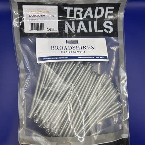 Galvanised Round Nails 100mm Broadshires Fencing Supplies