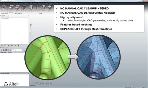 Altair Shows Off Simlab 14 0 S New Meshing Tools And Gui