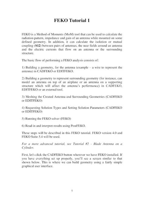 Pdf Feko Tutorial Dokumen Tips