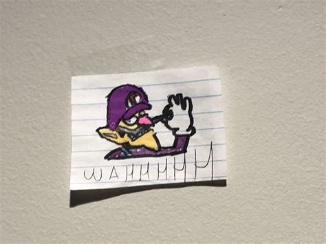 i found this randomly hanging up at my work r waluigism