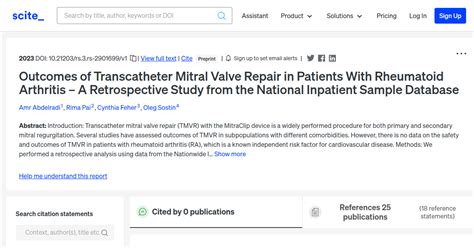 Outcomes Of Transcatheter Mitral Valve Repair In Patients With