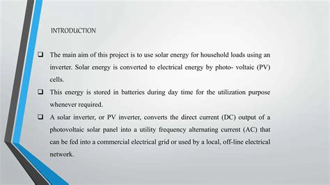 Solar Inverter Ppt 2pptx Gas And Electric Home Utilities