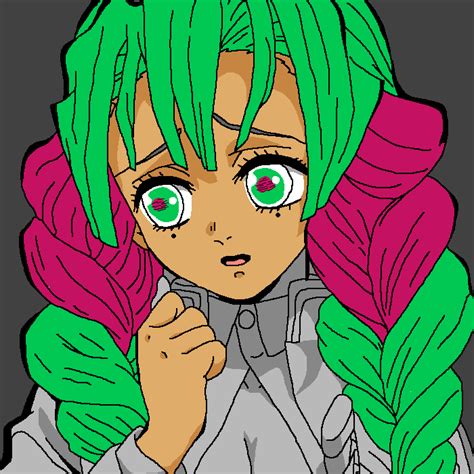 Pixilart Mitsuri Kanroji Base By Bloodstock