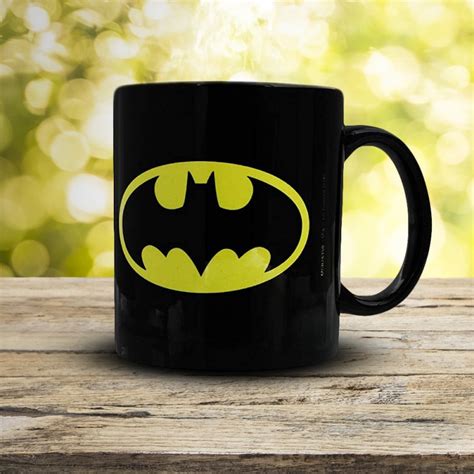 Mug Noir Batman Logo Chauve Souris Sur Kas Design