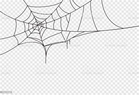 거미줄 고립 된 Png 또는 투명 한 텍스처와 할로윈 파티 배경 텍스트에 대 한 빈 공간 포스터에 대 한 요소 템플릿 브로셔 온라인 광고 벡터 일러스트 Diy에 대한 스톡