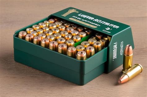 Premium Photo 9mm 9x19 Luger Caliber Live Ammunition With Golden