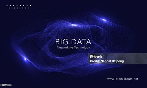 빅 데이터 시각화 미래 기술 추상 배경 추상적인 미래 지향적인 곡선 디지털 라인 디자인 현대적인 미래 지향적인 디자인 기술 벡터 일러스트 레이 션 0명에 대한 스톡 벡터