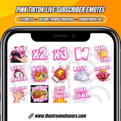 Tiktok Sub Stickers Etsy