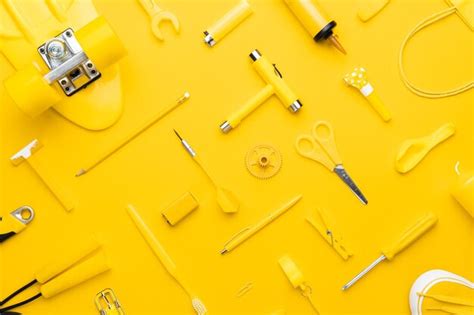 Premium Photo Random Yellow Objects