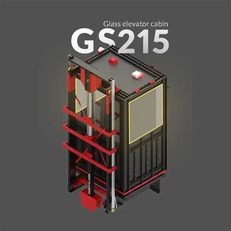 Three Sided Half Glass Elevator Cabin General Cabin
