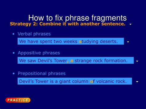 PPT Correcting Sentence Fragments PowerPoint Presentation Free Download ID