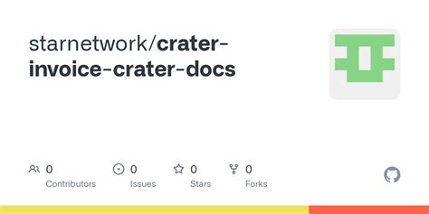 Github Starnetworkcrater Invoice Crater Docs