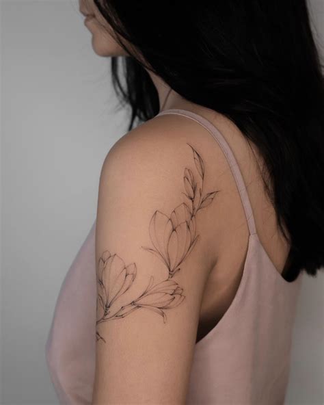 22 Magnolia Tattoo Ideas Portiakrisiya