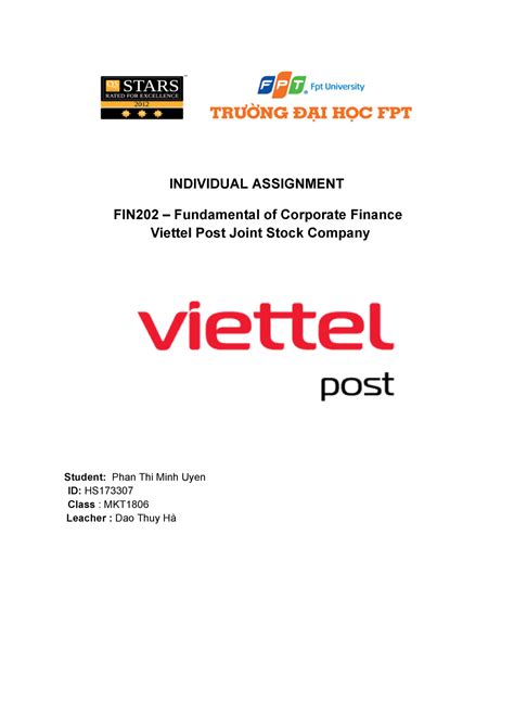 Individual Assignment Individual Assignment Fin202 Fundamental Of