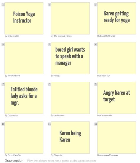 Poison Yoga Instructor Drawception