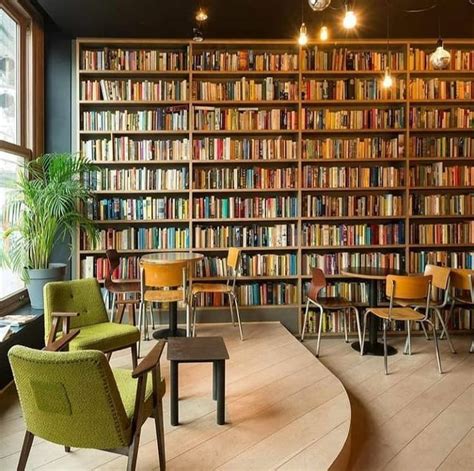 Library Cafe Interior Design Cafeinspo