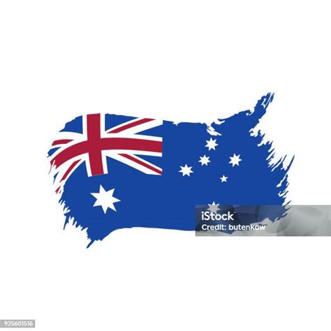 Bendera Australia Ilustrasi Vektor Ilustrasi Stok Unduh Gambar