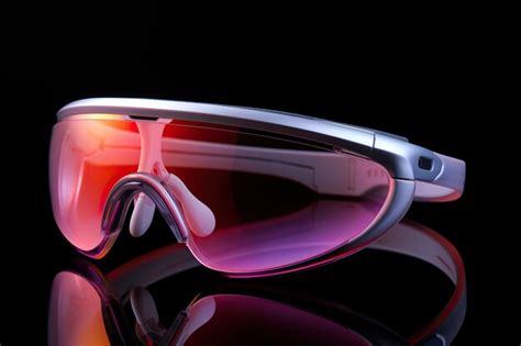 Premium Photo Portrait A Futuristic Pair Of Sports Holographic Glasses