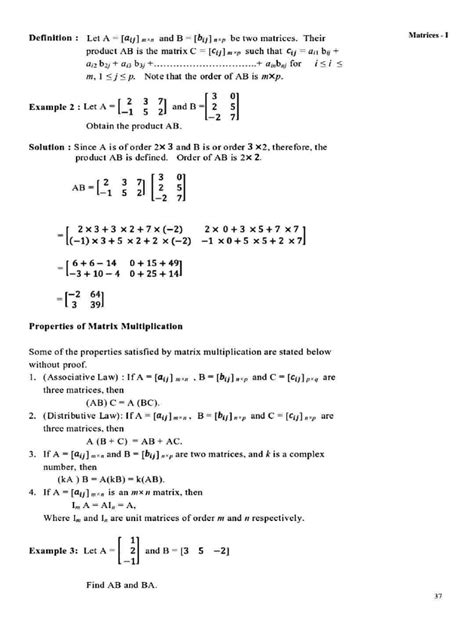 unit 2 matrix i notes compile 3 pdf matrix mathematics