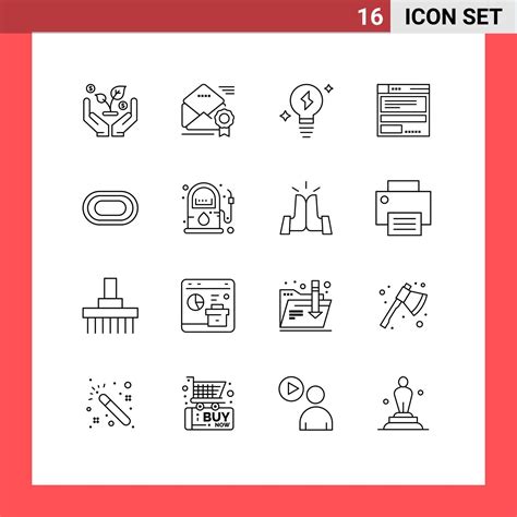 Group Of 16 Modern Outlines Set For Racetrack Athlete Bulb Code Browser