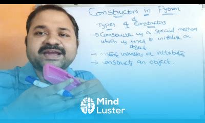 Learn Constructors In Python Programming Types Of Constructors Parameter Less Parameterized