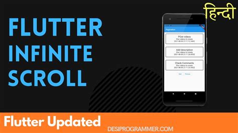 Infinite Scroll In Flutter Scrollnotificationlistener And Listview Desi Programmer Hindi