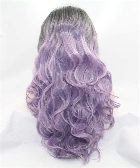 Greylight Purple Ombre Synthetic Wig
