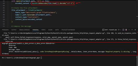 Ms Graph Python Sdk Errorrequiredpropertymissing When Sending Email With Attachment