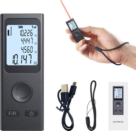 Wanlutech Laser Measuremini Laser Distance Meter 131ft Usb Charging Lcd Backlight