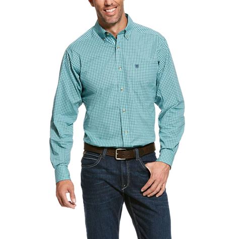 Ariat Mens Pro Series Ronan Stretch Fitted Long Sleeve Shirt