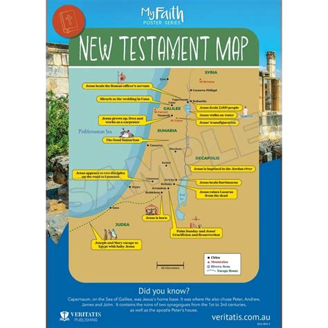 New Testament Map Bible History Series Veritatis Publishing