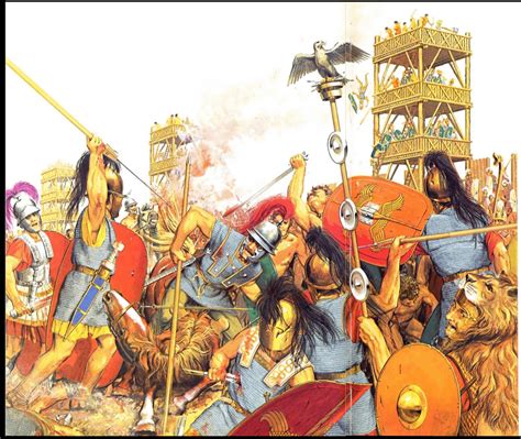 The Siege Of Alesia 52 Bc As Depicted By Various Artists In Order