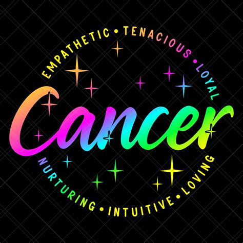 Cancer Svg Zodiac Svg Star Sign Svg July Svg June Svg Birthday