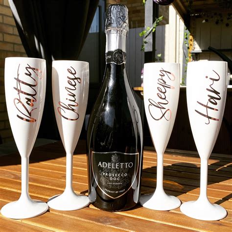 Personalised Champagne Or Prosecco Flutes High Quality Etsy Uk