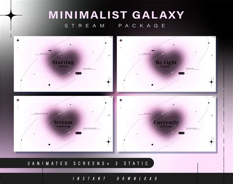 Minimal Twitch Pack Animated Minimal Stream Pack Stream Twitch