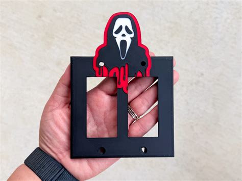 Ghost Face Light Switch Plate By Layeredlogic Makerworld Download Free