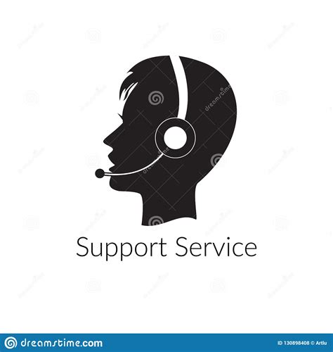 Customer Support Service Agent With Headset Stock Vector Illustration Of Agent Manager 130898408