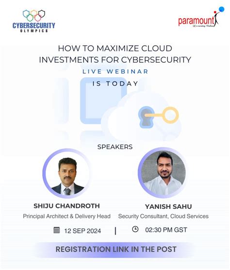 How To Maximize Cloud Investments For Cybersecurity Webinar Paramount