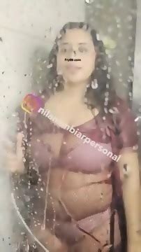 Indian Model Nila Shower