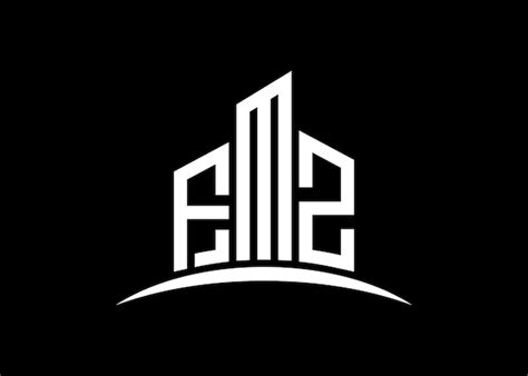 premium vector letter fmz building vector monogram logo design