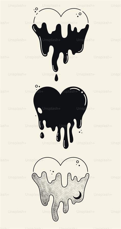 스타일리쉬한 일러스트 3개 세트 블랙 로고 라이트 배경입니다 손으로 그린 도트 잉크 템플릿입니다 벡터 Unsplash의 벡터 이미지