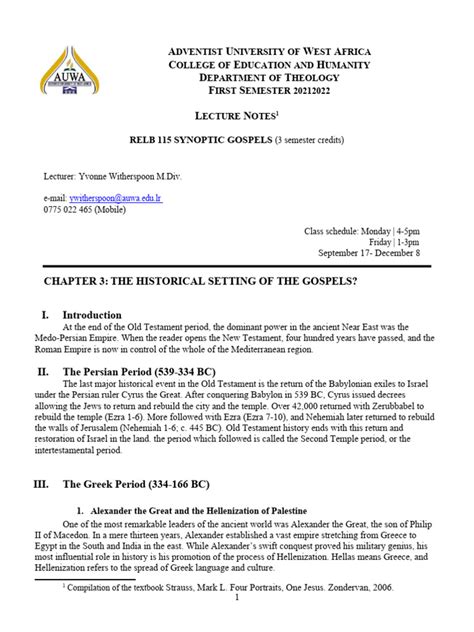 synoptic lecture notes 3 5 pdf hasmonean dynasty pharisees