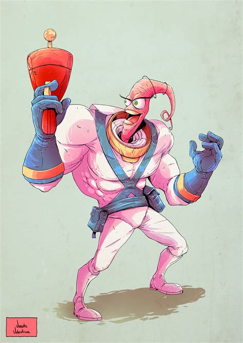 Earthworm Jim Commission On Behance