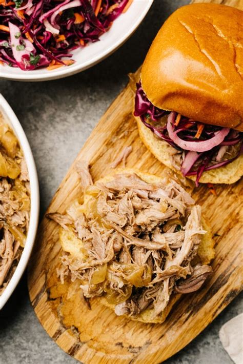Apple Cider Pulled Pork Slow Cooker Our Salty Kitchen