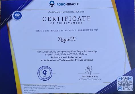 Ragul K On Linkedin Excited To Share A Milestone In Robotics And