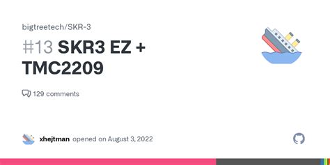 Skr3 Ez Tmc2209 · Issue 13 · Bigtreetechskr 3 · Github