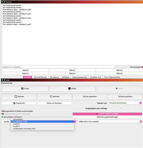 Macos Port Failed To Open Already In Use Grbl Lightburn