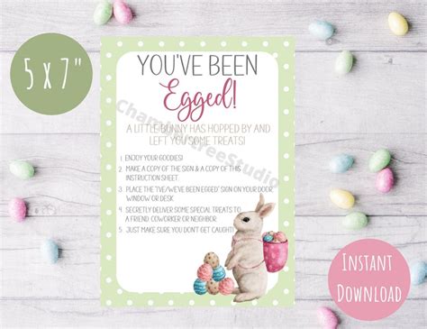 Youve Been Egged Easter Egg Game Neighbor Game Coworker Ive Been